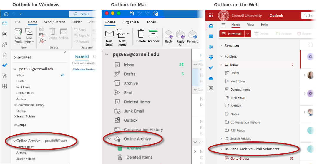 Outlook Online Archive | IT@Cornell